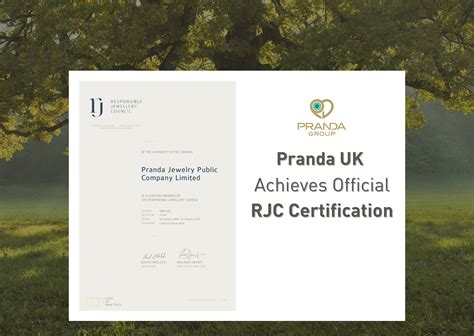Pranda Uk Achieves Official Rjc Certification A Milestone Toward