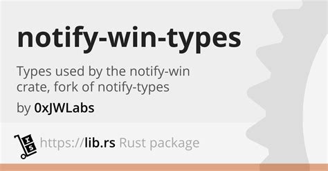 Notify Win Types — Rust Filesystem Library Librs