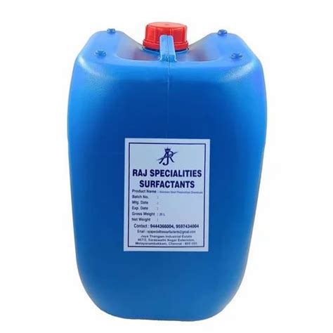 Technical Grade Stainless Steel Passivation Chemicals At ₹ 195 Litre In Chennai