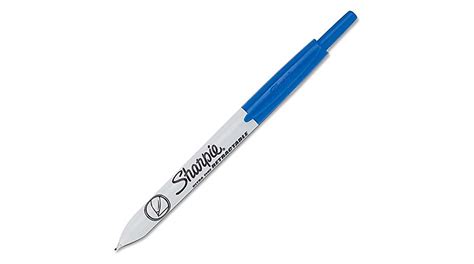 Sharpie Retractable Permanent Markers Ultra Fine Blue 12 Pack