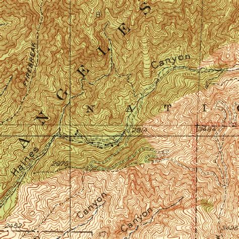La Crescenta Ca 1939 24000 Scale Map By United States Geological