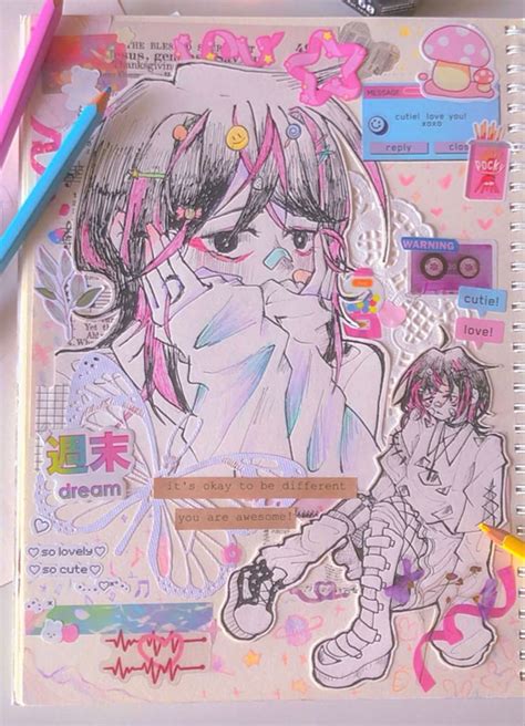 Sketchbook Decorating ☆ Dibujos Bonitos Bocetos Bonitos
