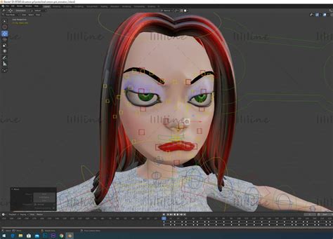 漫画の女の子の3dモデル