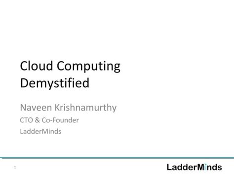Cloud Computing Demystified Ppt