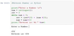 Python Program To Reverse A Number Pencil Programmer