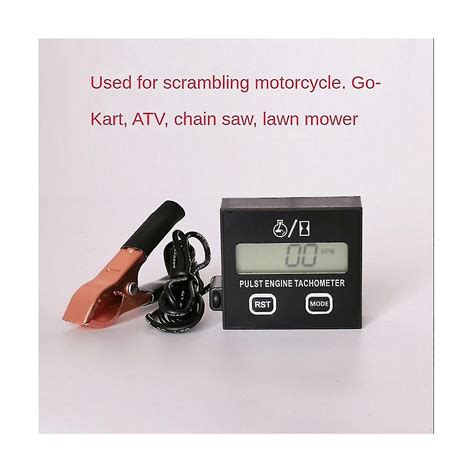 Digital Gasoline Engine Tachometer Resettable Inductive Contact
