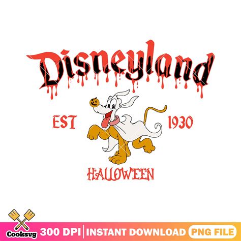 Pluto Disneyland 1930 Png Halloween Fonts Png Disney Pluto Png Cooksvg
