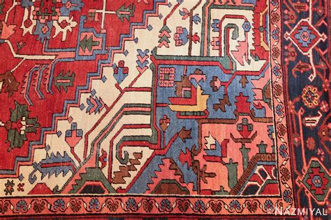 Antique Persian Serapi Heriz Rug 48468 By Nazmiyal