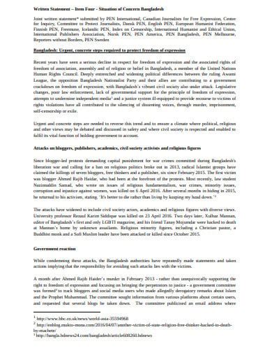 18 Written Statement Templates In Pdf Doc