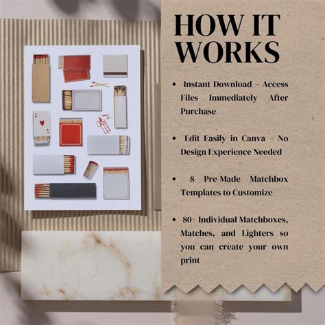 Matchbox Poster Templates Diy Digital Download Personalized T