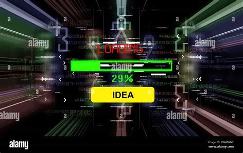 Idea Loading Progress Bar On The Screen Stock Photo Alamy
