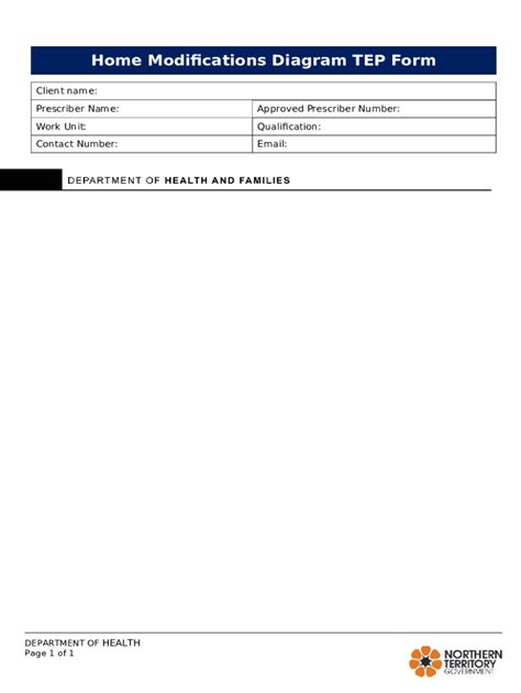 Home Modifications Diagram Tep Doc Template Pdffiller