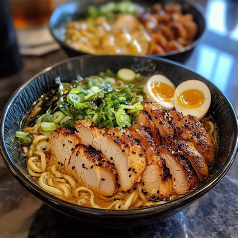 Ultimate Delicious Japanese Ramen Bowls With Chicken Meat