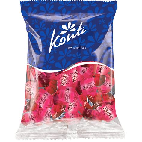 Цукерки «belissimo смак полуниці з вершками — «КОНТІ — Кондитерський