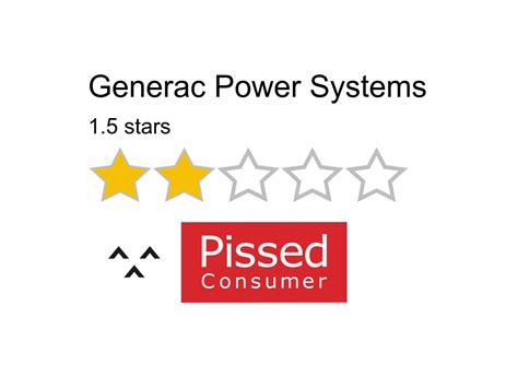 Generac Power Systems Reviews and Complaints | generac.com @ Pissed Consumer
