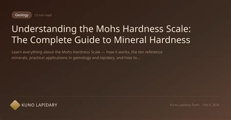 Mohs Hardness Scale Explained Complete Guide To Mineral Hardness
