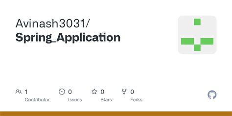 Github Avinash3031springapplication