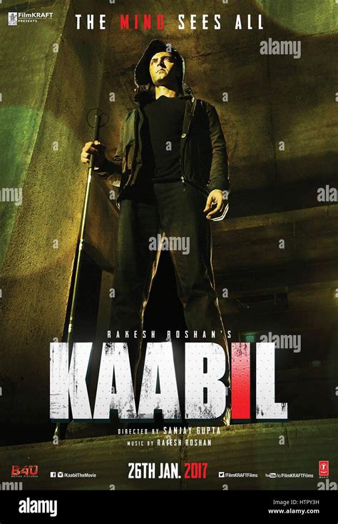 Kaabil Poster Hrithik Roshan 2017 © B4u Motion Pictures Courtesy