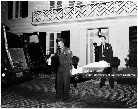 Body Of Johnny Stompanato Being Removed From Home Of Lana Turner News