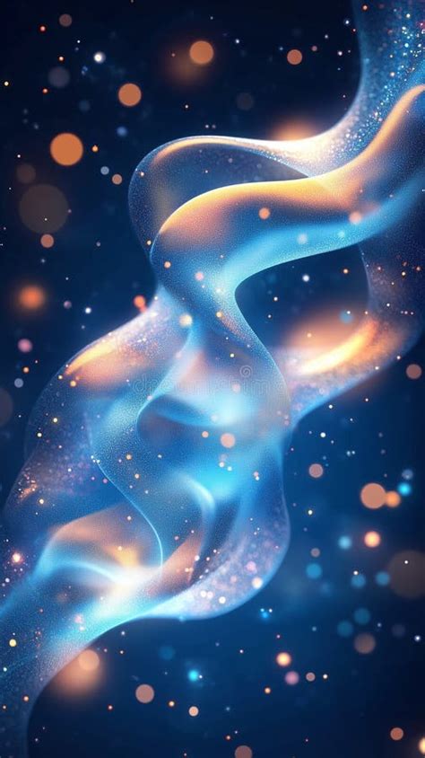 Colorful Flowing Fabric With Sparkles Creates An Artistic Visual Display Stock Illustration
