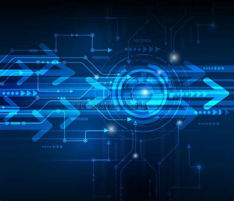 Abstract Blue Arrows Background