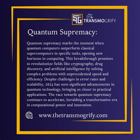 Quantum Supremacy A New Era In Tech Modulis Posted On The Topic