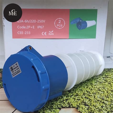 Industrial Mobile Socket 3pole 63a Cee 233 3pin Genset Socket Cee233 Shopee Malaysia