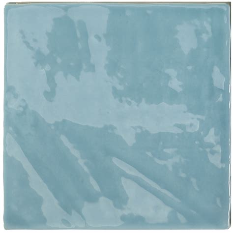 Azulejos Tabarca Cielo 15x15 Brillo Efecto Agua