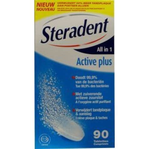 Steradent Active Plus Steradent 90 Tabletten Kopen Gezondheid Aan Huis