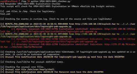 github acedef vmsa 2023 0001 checker py hunt for vrealize log