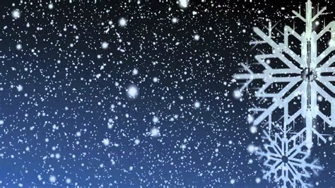 Real Snowflakes Falling Background