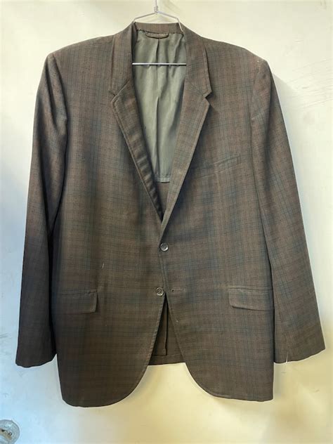 1960s Brown Plaid Blazer Gem