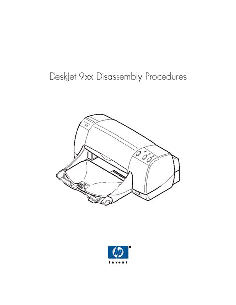 Hp Deskjet 9xx Disassembly Service Manual Download Schematics Eeprom