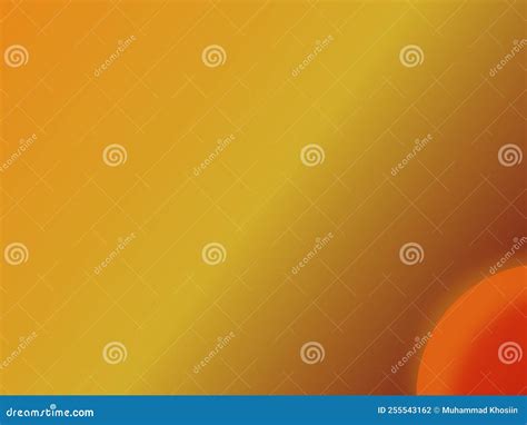 Gradient Abstract Background Of Illustration Orange Half Circle Stock