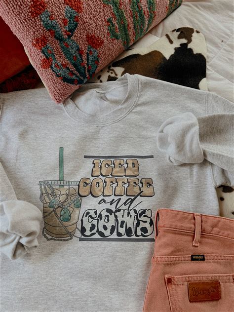Iced Coffee And Cows Western Vintage Babe