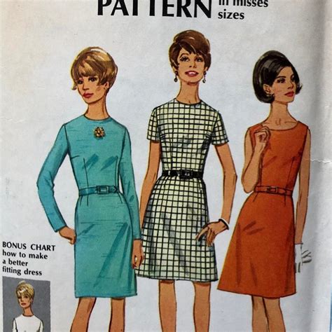 1960s Dress Pattern Etsy