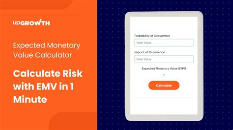 How To Use The Expected Monetary Value Calculator Upgrowth Tools