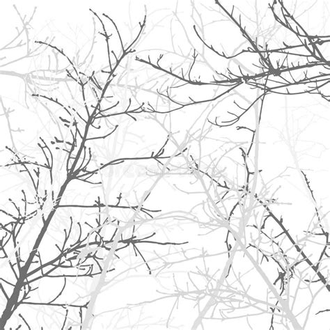 Tree Branches Background Pattern Vector Illustration Stock
