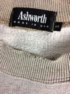 Ashworth Sweat Vintage 90s Made In Usa Gabba Vintage