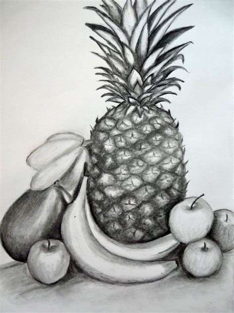 Pencil Shading Fruits