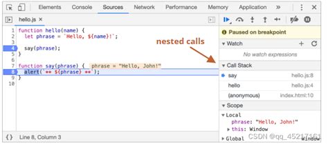 错误调试 debugger 页面debugger调试 csdn博客