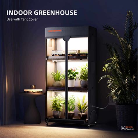 Spider Farmer 4 Tier Microgreen Plant Stand And Grow Lights
