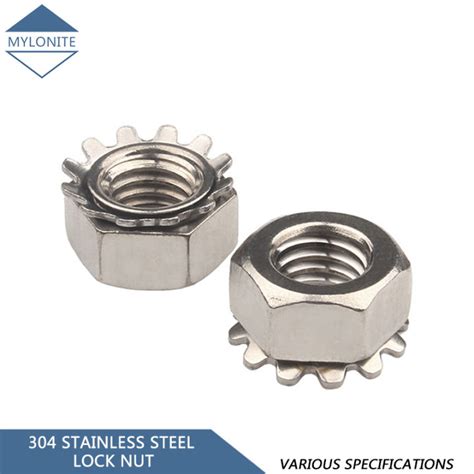 304 Stainless Steel M3 M4 M5 M6 M8 K Nut K Captoothed Nut Hex Hexagon Socket Head Multi Tooth