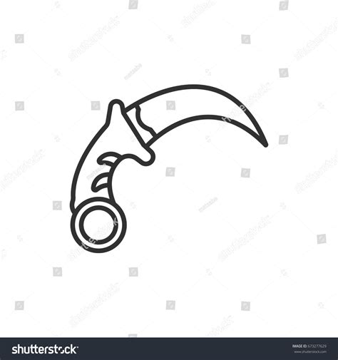 Categoría «karambit Knife Outline Icon De Fotos Imágenes E Ilustraciones