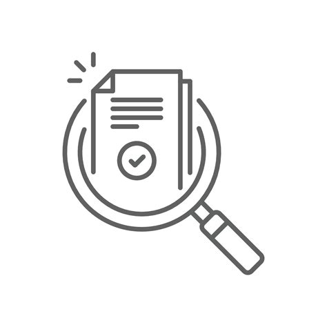 Review Assesment Or Audit Icon Simple Outline Style Research