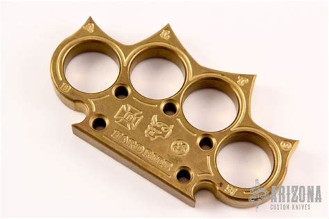 Brass Hard Ride Knucks Arizona Custom Knives
