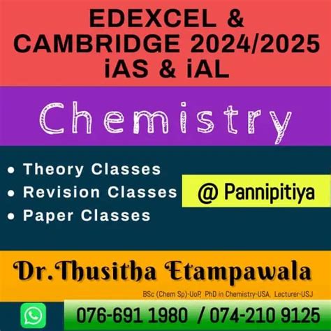 Edexcel Chemistry Ias And Ial