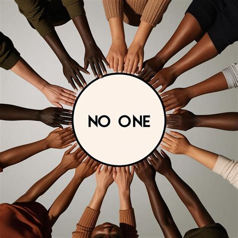 A Circle Of People With A Circle Of A Circle That Says No One Premium