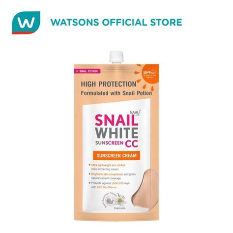 Sunscreen Snailwhite Cc Sunscreen Spf 50 Pa 6ml Lazada Ph