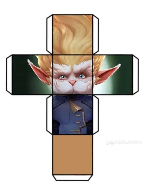 Heimerdinger Cube Arcane In 2025 Paper Cube Cube Template Cool Art